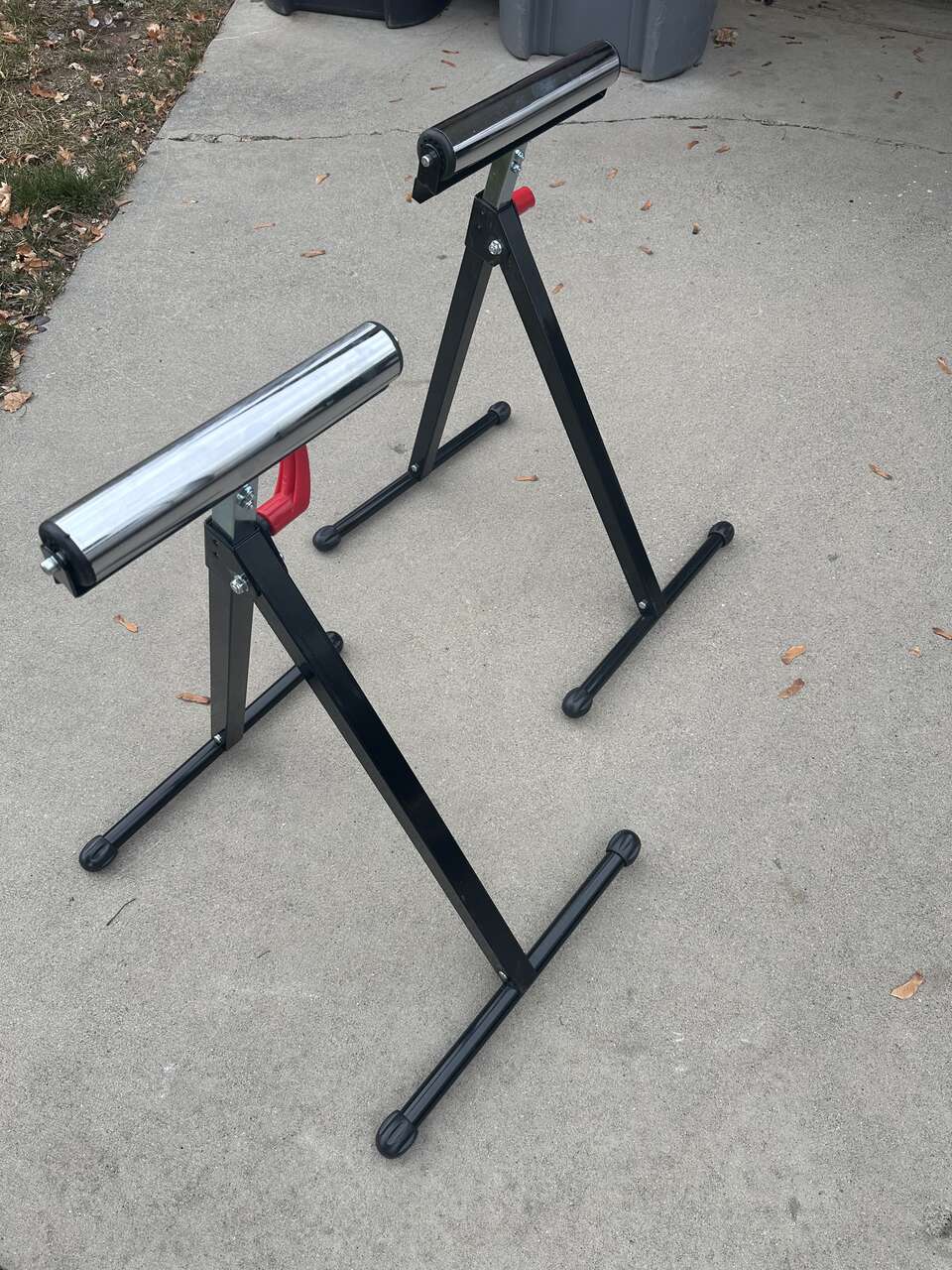 Roller Stands (2 pack) Heavy Duty, portable Folding Stands. 132 lbs ...