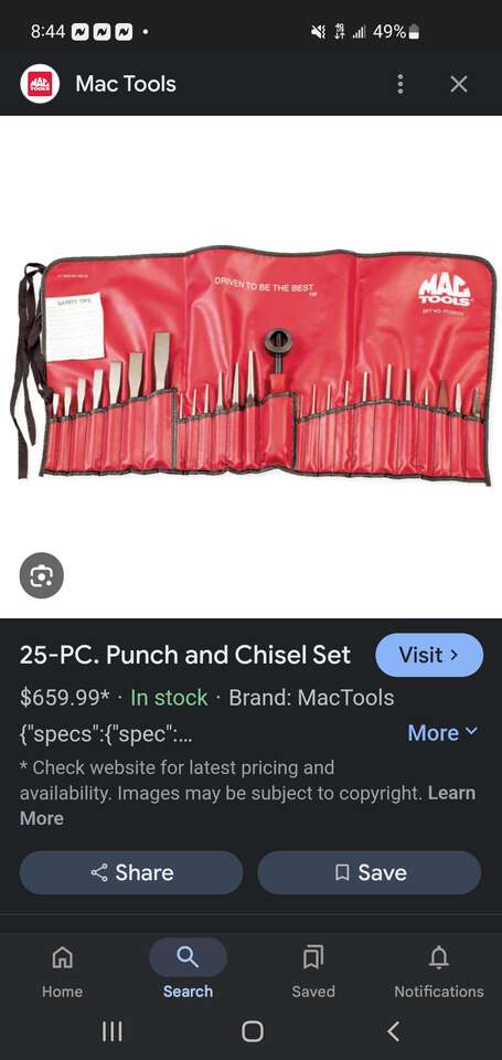 Mac tools 25 piece punch set | Industrial | ksl.com