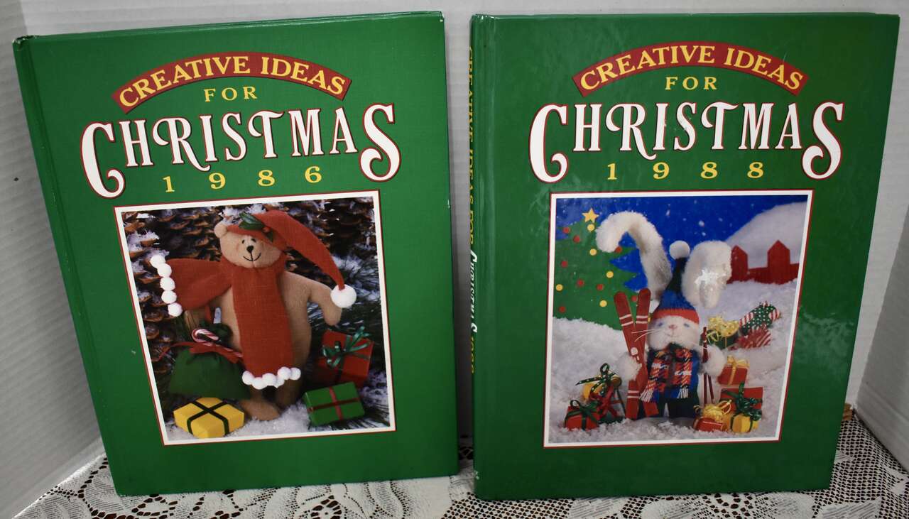 Set OF 2 Creative Ideas For Christmas !986 And 1988 Hardback Books ...