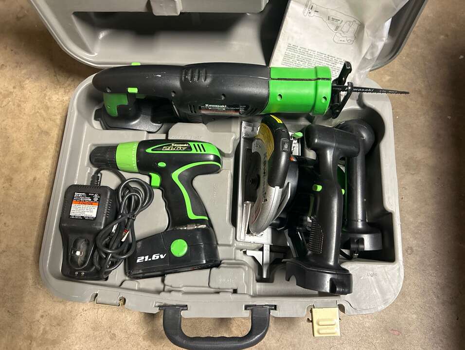 Kawasaki Cordless Tool Set | Industrial | ksl.com