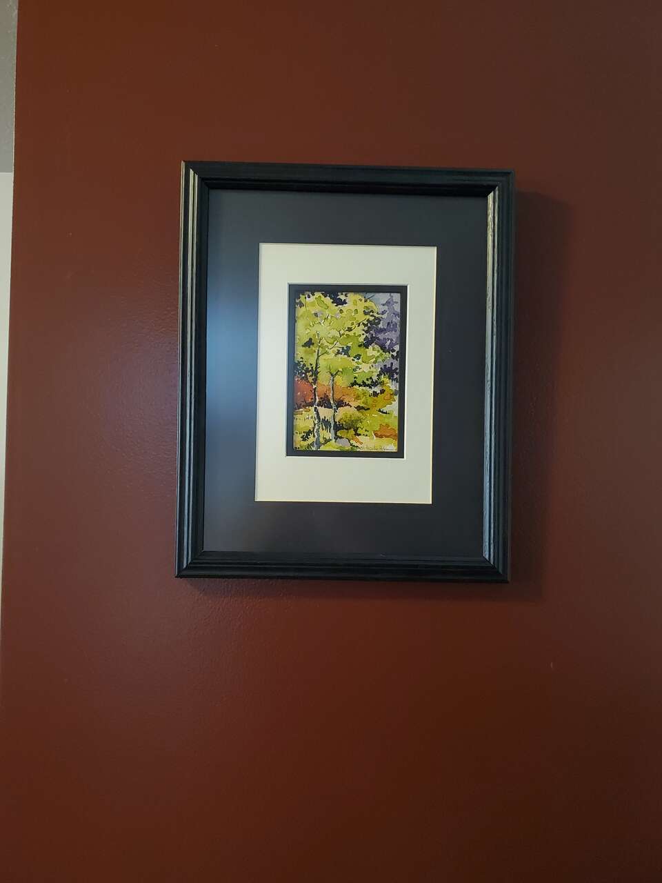 Beautifully Framed Watercolor Landscape by well known Bountiful Artist ...