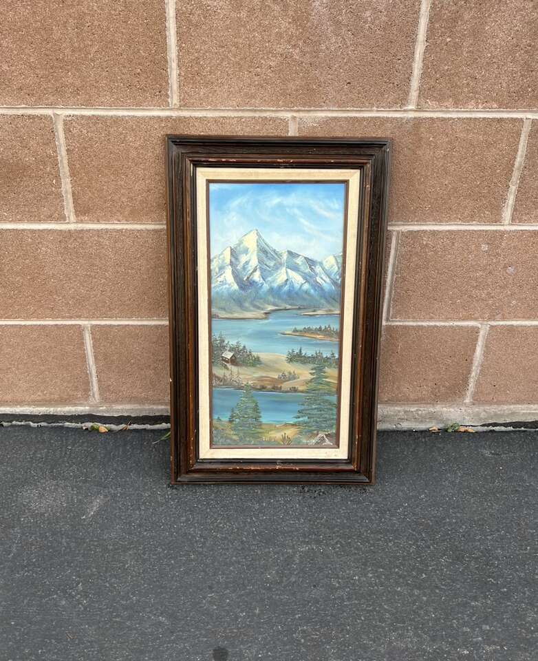 Vintage Edna Marie Landscape Oil Canv… | Furniture | ksl.com