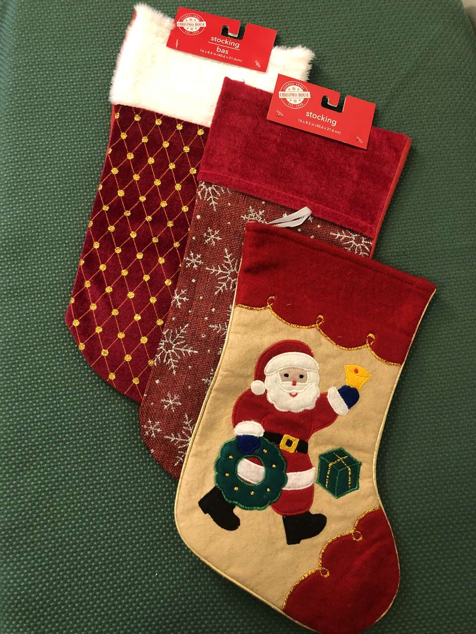 3 Unique Christmas Stockings: 2 New with Tags | Seasonal\Holiday ...