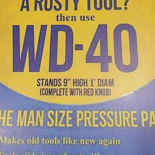 New Metal Sign WD-40 Tight Nuts… | Home and Garden | ksl.com