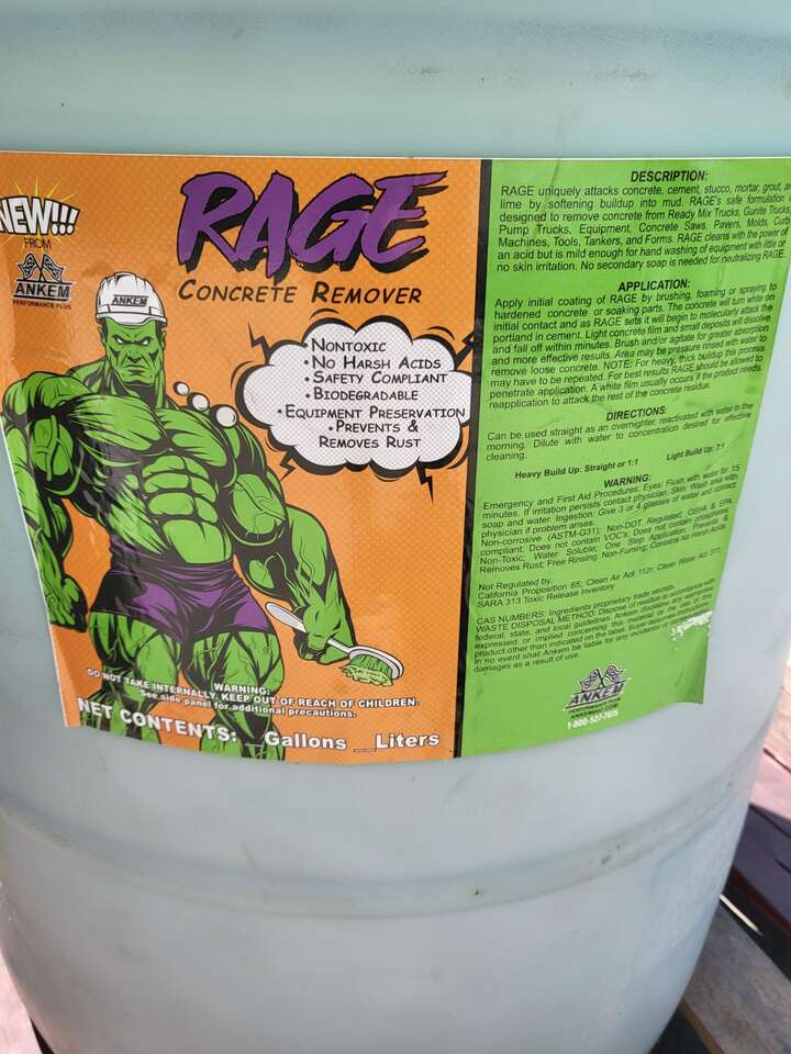 Ankem Rage Concrete Remover 55 Gallon Drum | Other Industrial ...