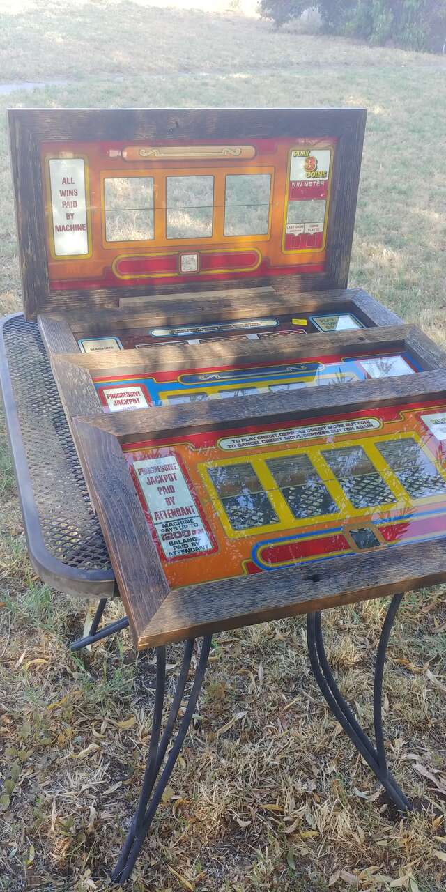 Vintage Slot Machine Reel Glass Photo… | Furniture | ksl.com
