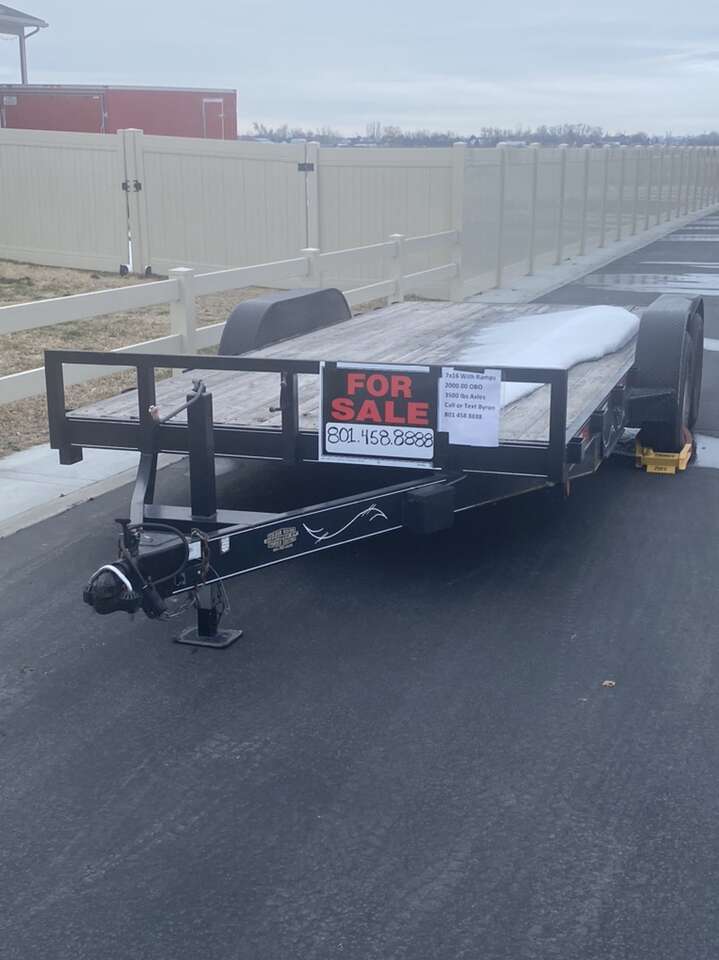 7x16 Flatbed With Ramps | Recreational Vehicles | ksl.com