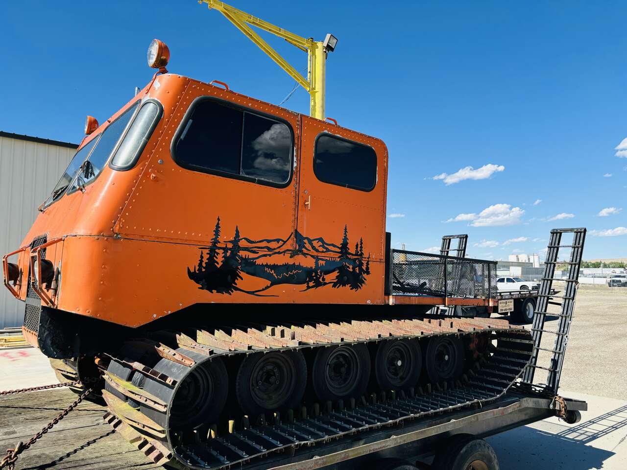 Thiokol crew cab Snowcat Snow cat with flatbed and trailer ! Low hours ...
