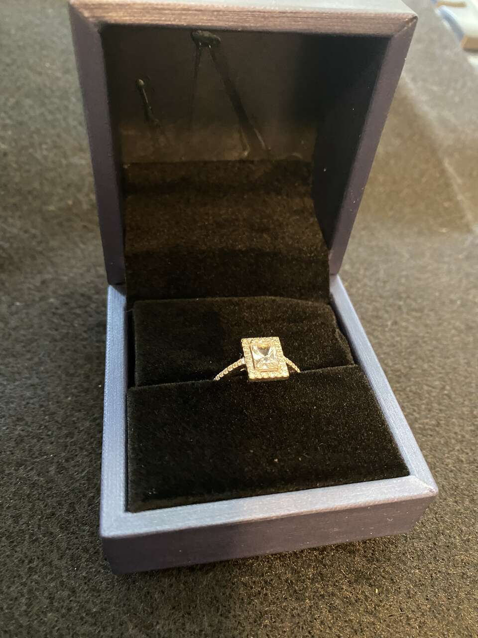 14k White Gold and CZ engagement ring | Weddings | ksl.com