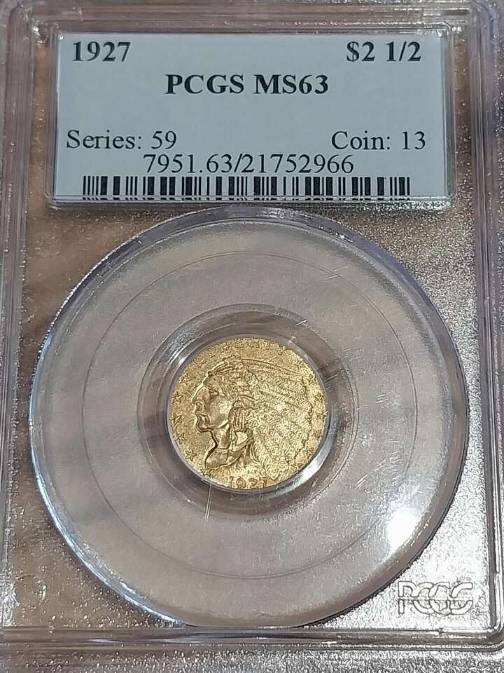 1927 $2.50 Gold Indian PCGS MS63 | General | ksl.com