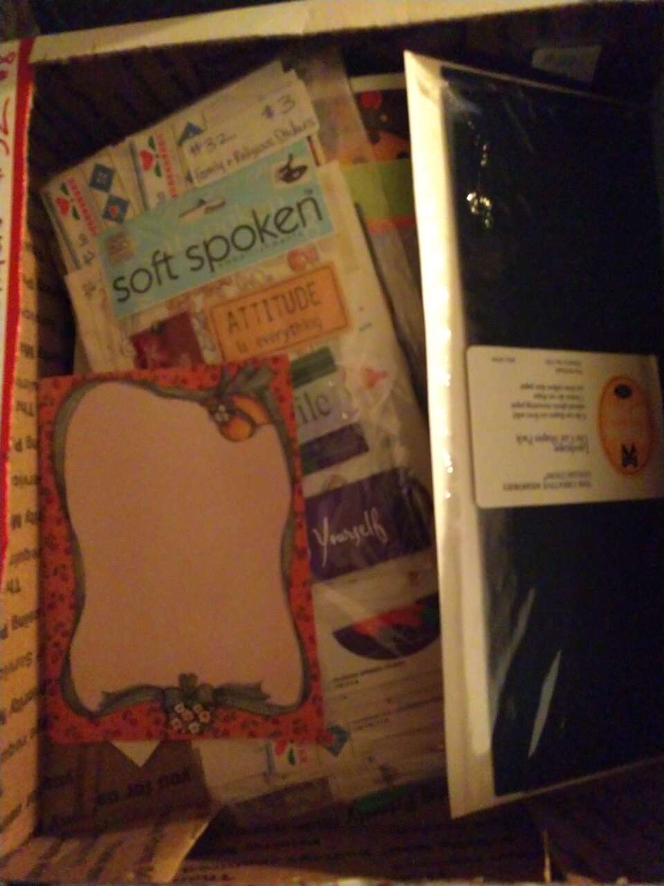 Free box of stickers and scrapbook supplies | FREE | ksl.com