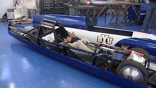 BYU unveils electric streamliner racecar | KSL.com