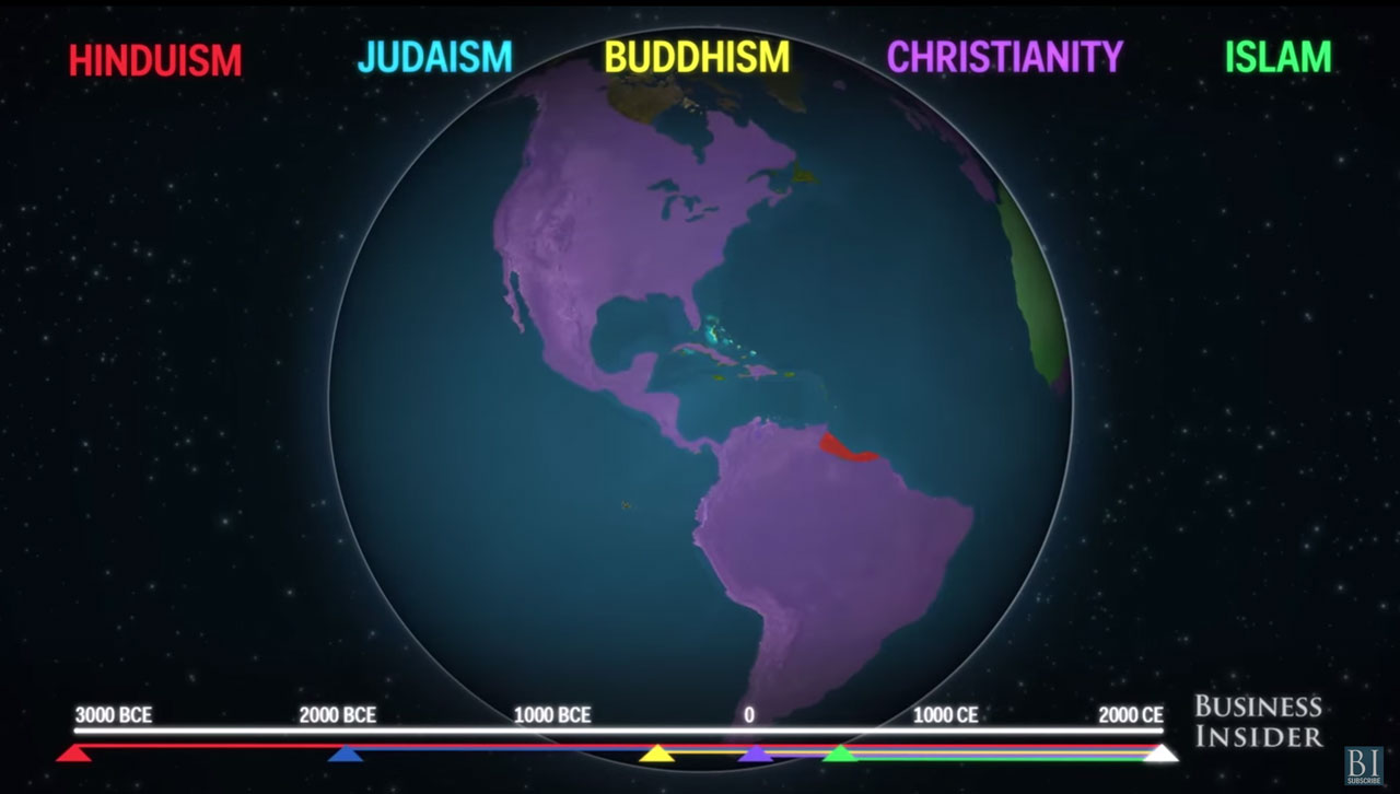 Video: Animated map shows religions' reach | KSL.com
