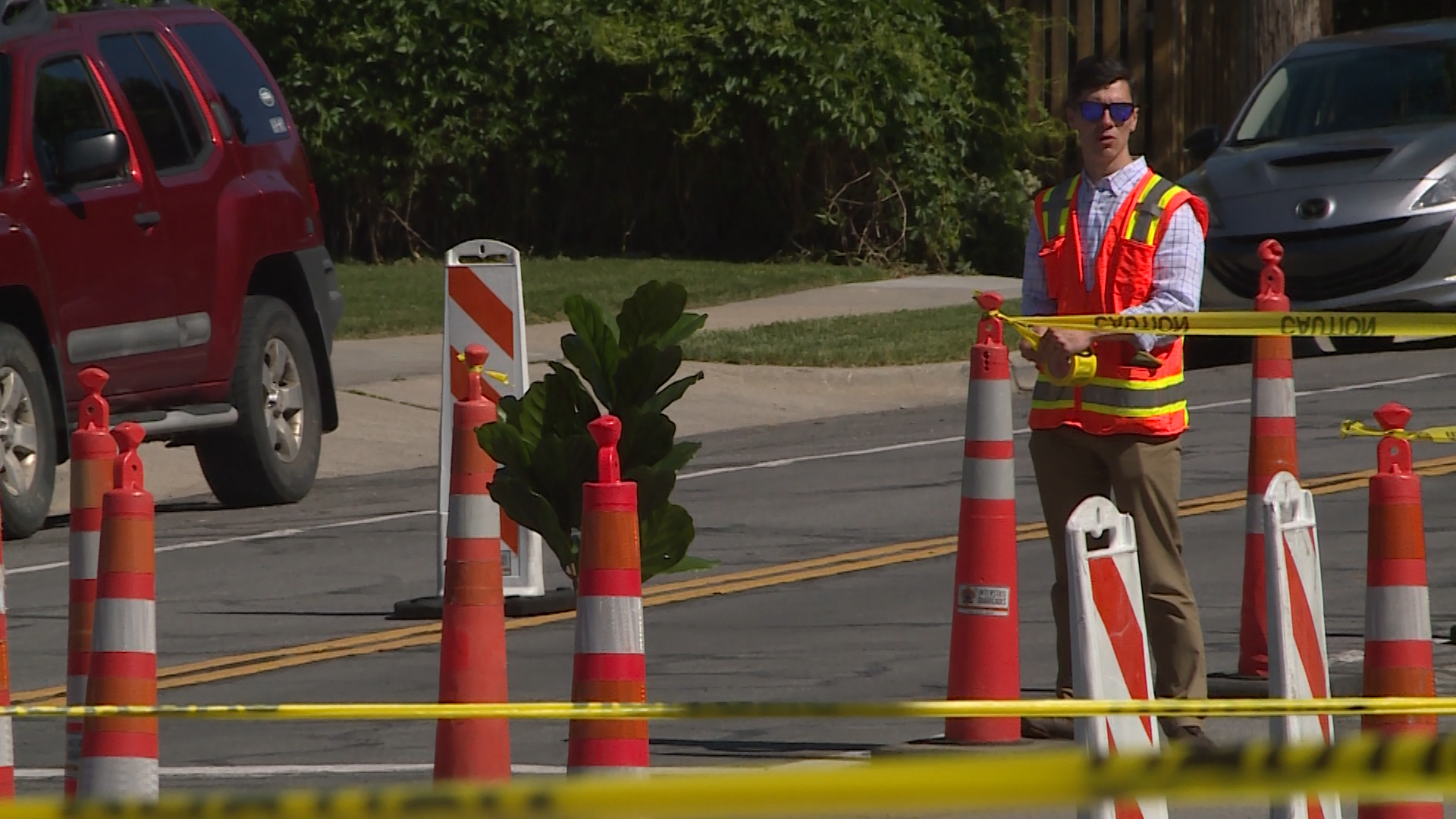 SLC officials create makeshift roundabout to test planned intersection ...