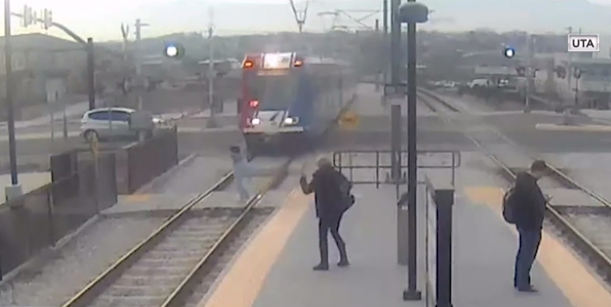 Video shows moment before woman is hit by TRAX train | KSL.com