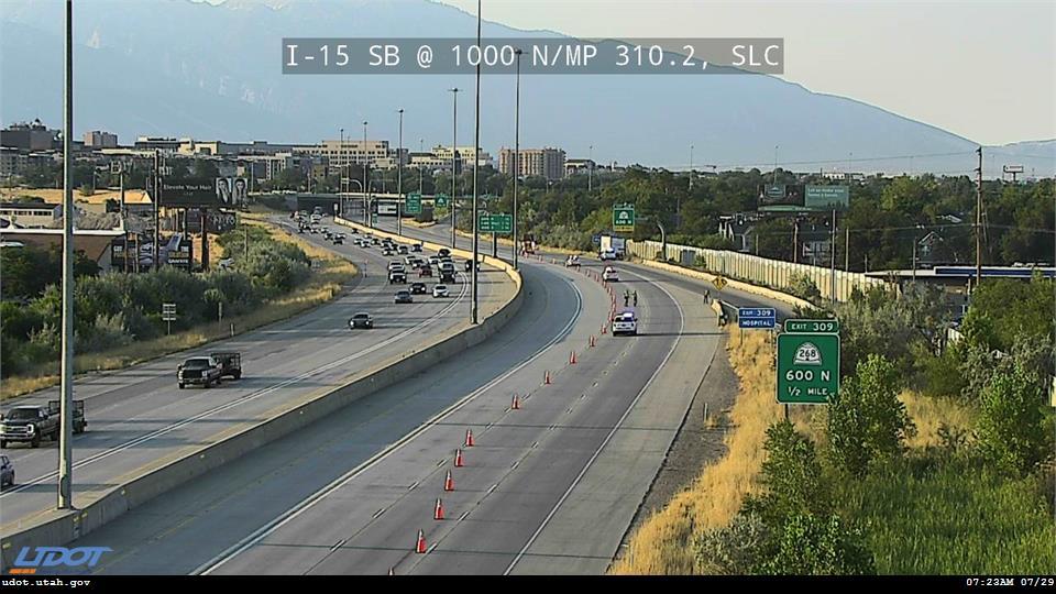 Pedestrian hit by semitruck on I-15 in northern Salt Lake City | KSL.com