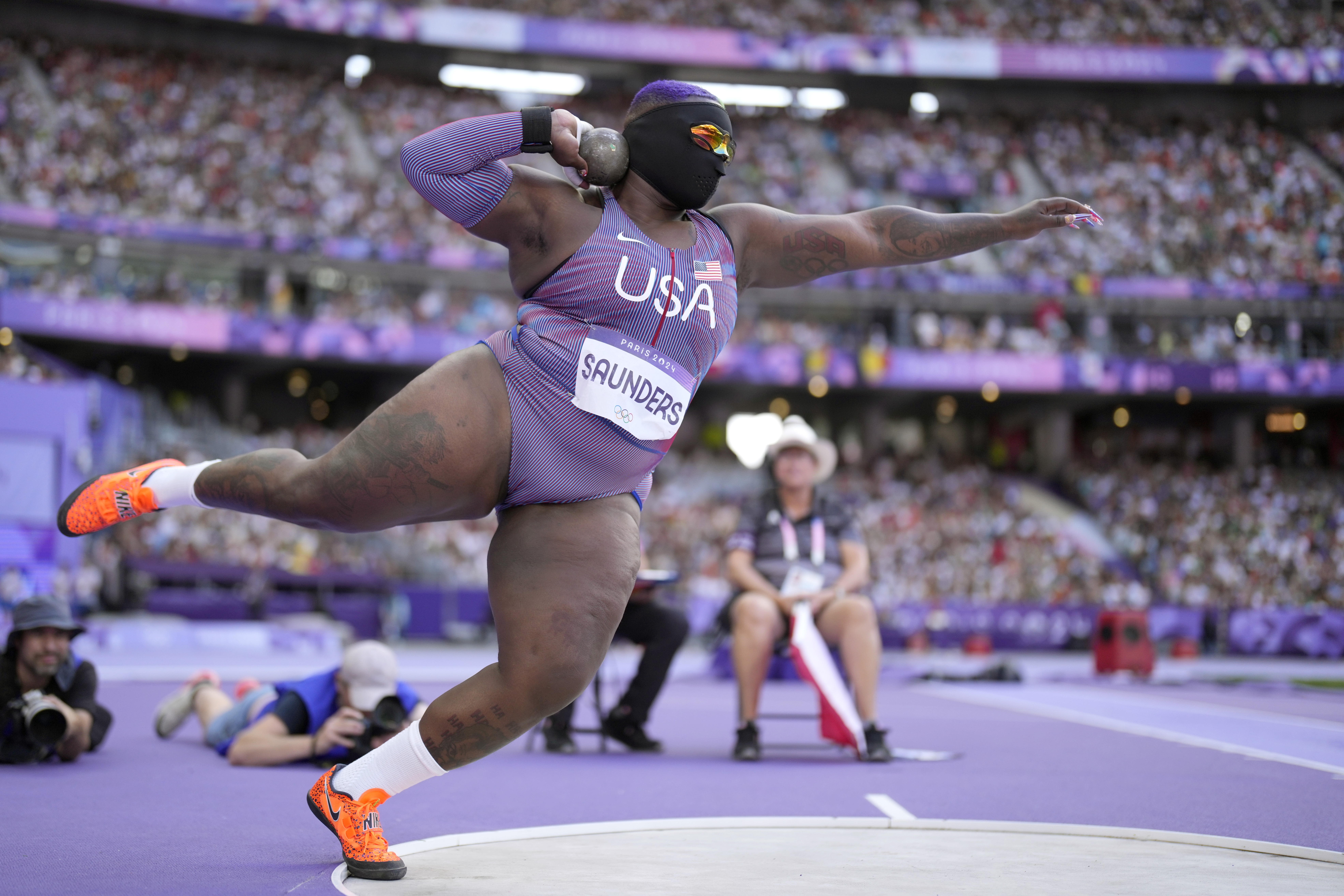Raven Saunders, the masked shot putter who won silver in Tokyo ...