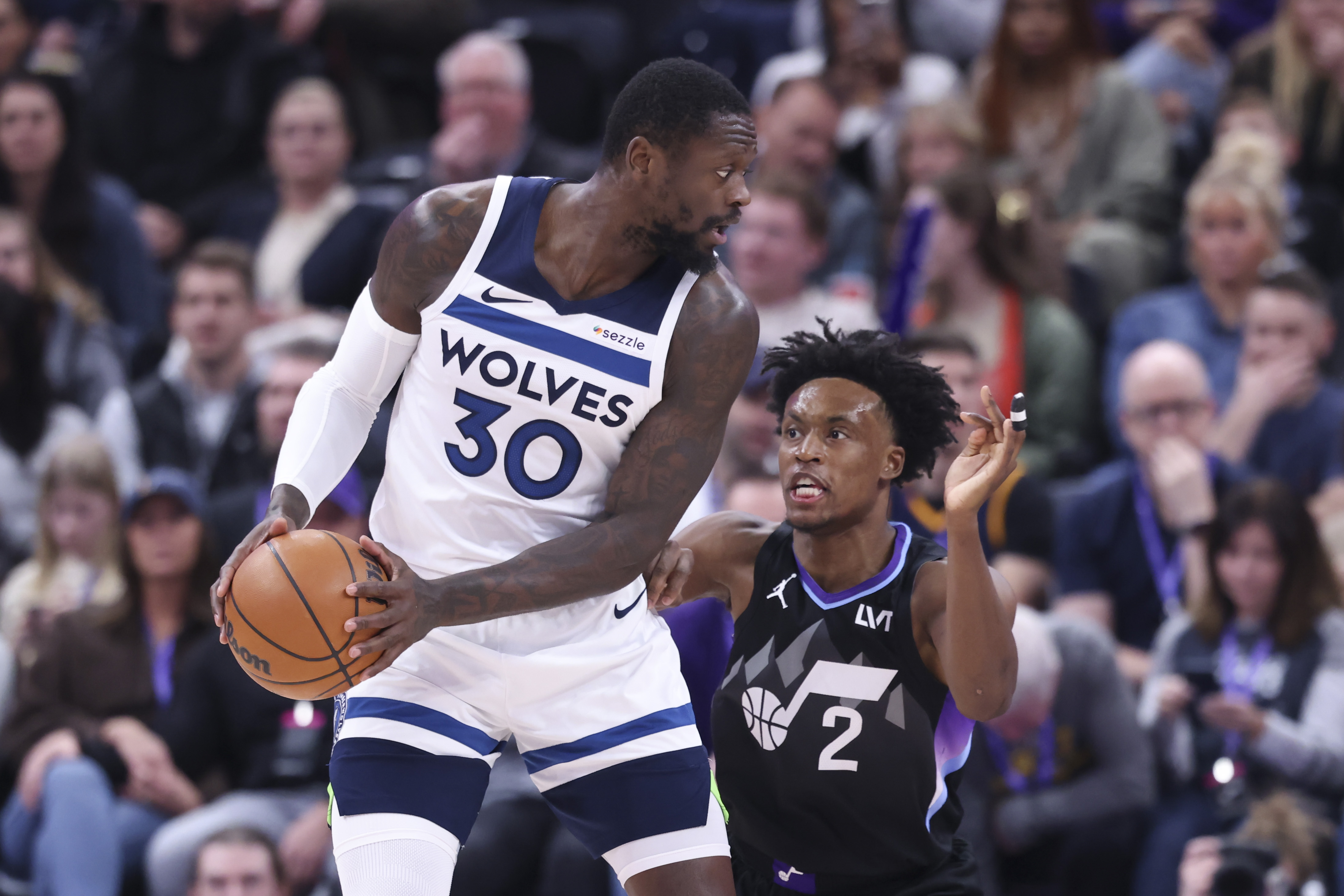 Timberwolves will be without Randle for at least 2 more weeks after MRI confirms groin strain ...