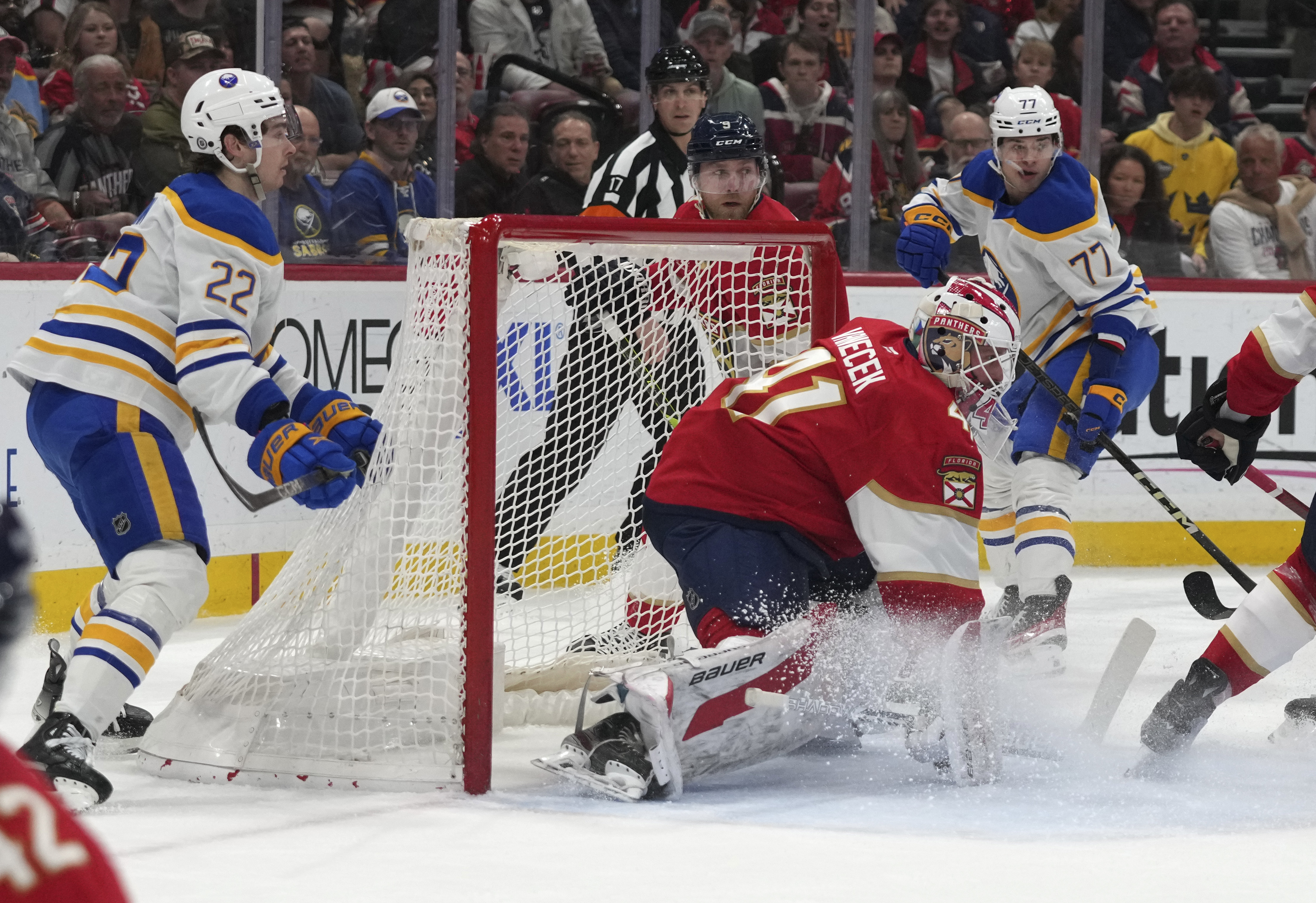 Vitek Vanecek stops 21 shots in Florida debut, Panthers blank Sabres 4 ...