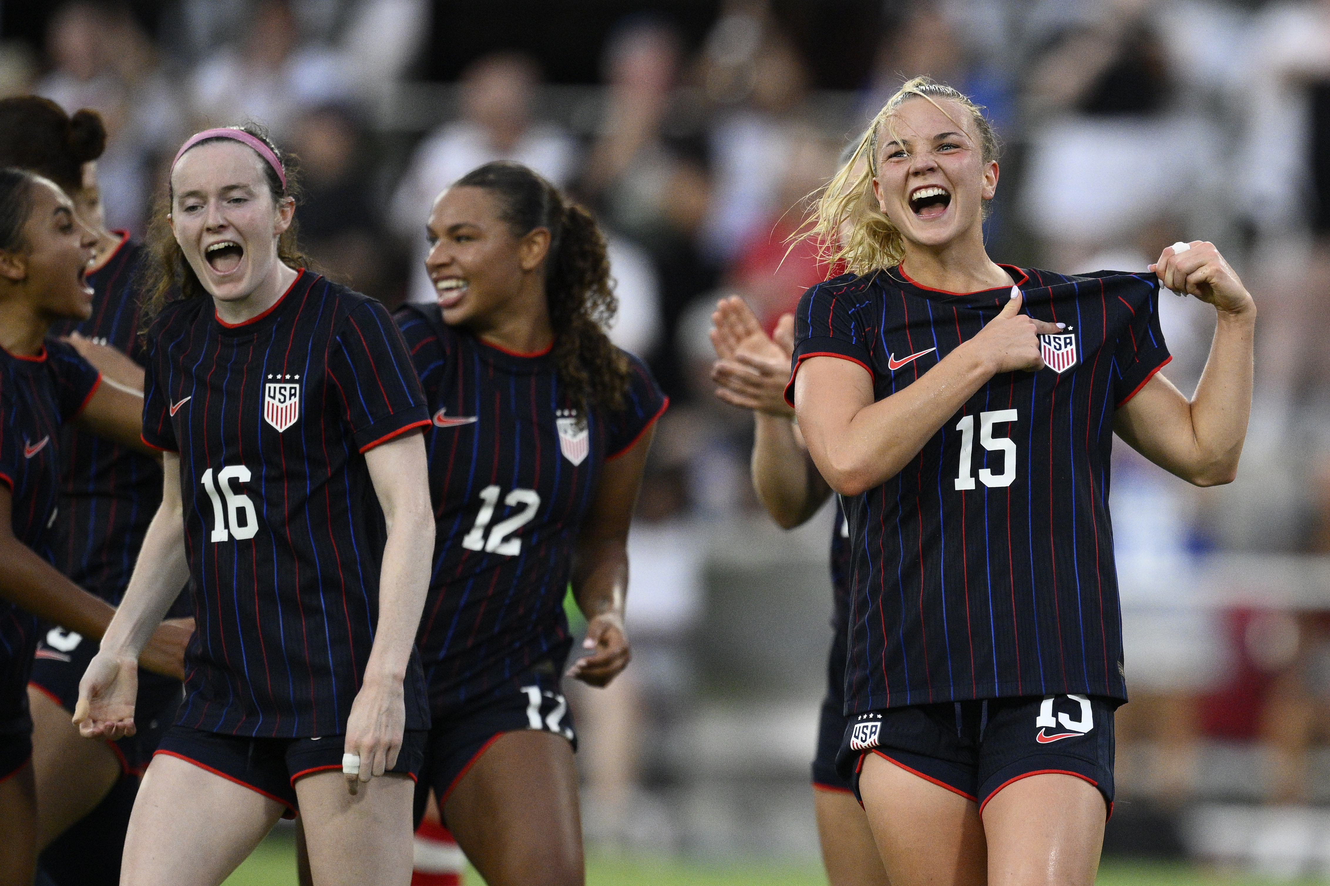 Claire Hutton scores first international goal to help the United States ...