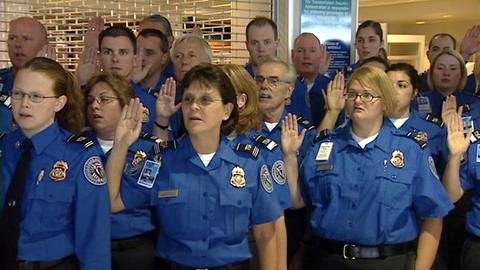 TSA officers reaffirm oath of office | KSL.com