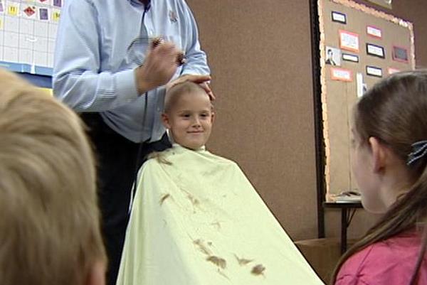 3rd-graders shave their heads to support classmate | KSL.com